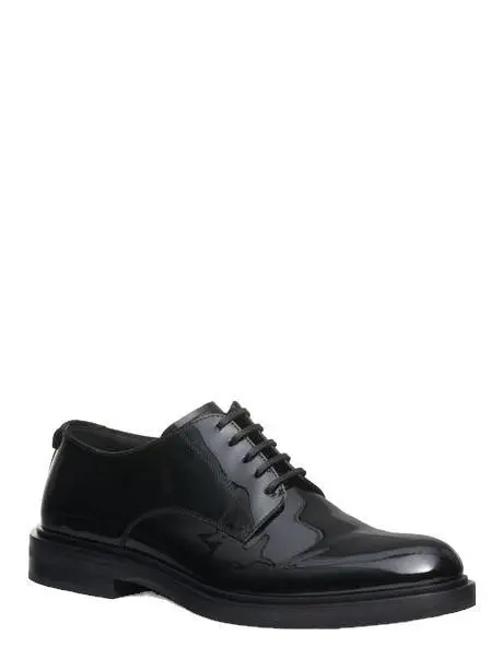 Dolce & Gabbana Vernice Plain Toe Derby - 80999 Nero