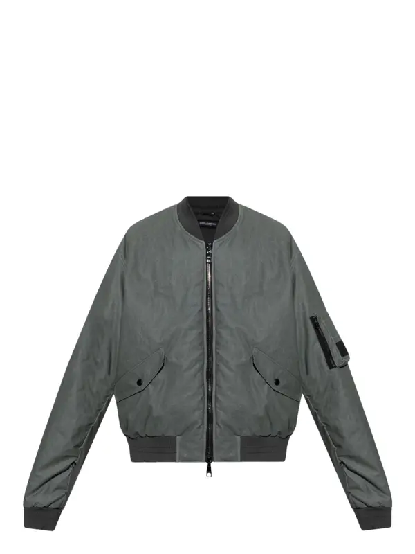 Dolce & Gabbana Logo-appliqué Bomber Jacket - N9299 Grey