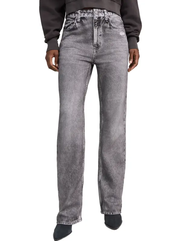 Rag & Bone Miramar Straight Knit Pants - Raven