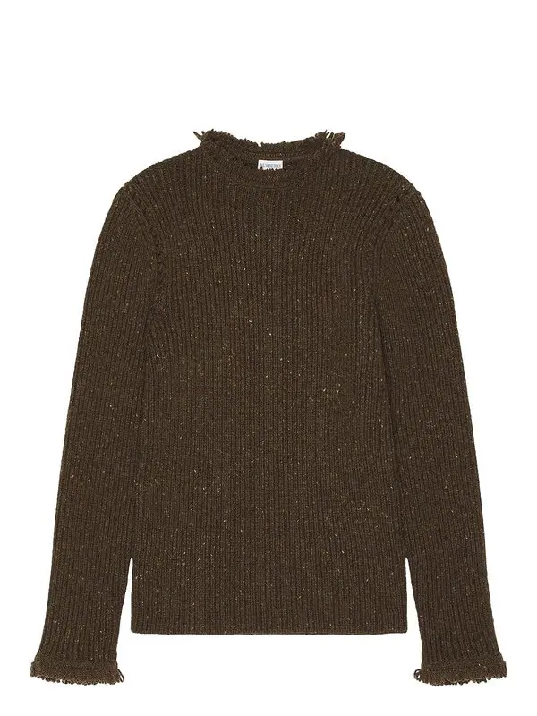 Burberry Fringe Trim Crewneck - Furrow