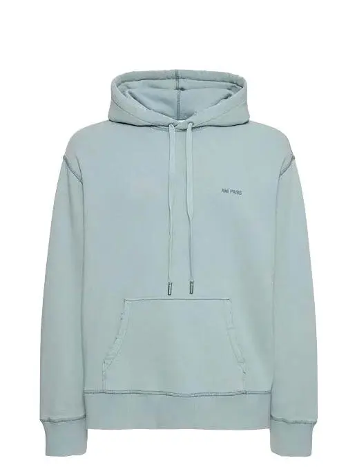 Ami Fade Out Hooded Sweatshirt - Aquamarine