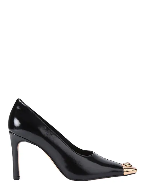 Kurt Geiger Regent Toe-cap Patent-leather Courts - Black