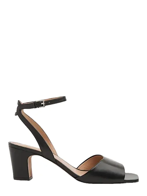 Whistles Emerson Heeled Leather Sandals - Black