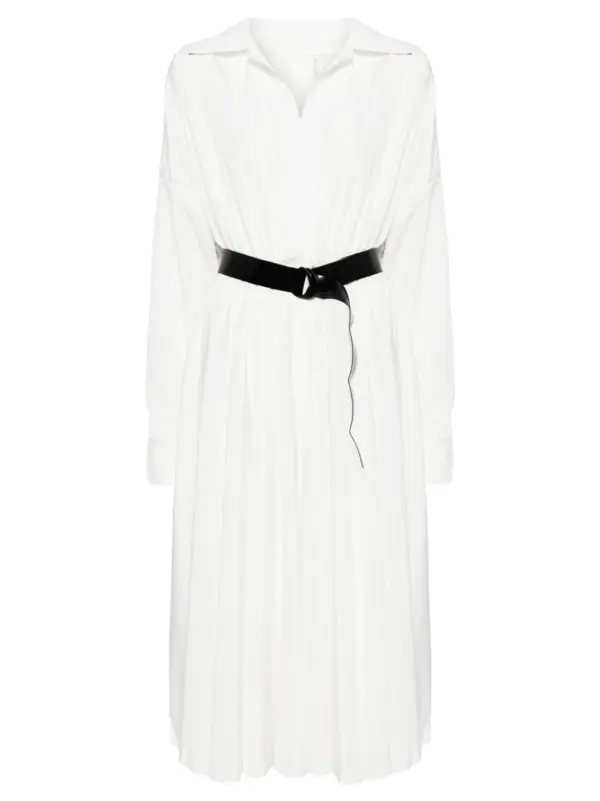 Norma Kamali Oversized Shirt Dress - White