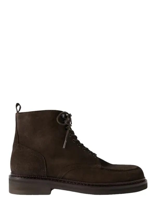 Mr P. Jacques Suede Boots - Brown