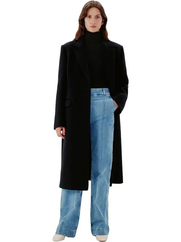 Another Tomorrow Turtleneck Bodysuit - Black