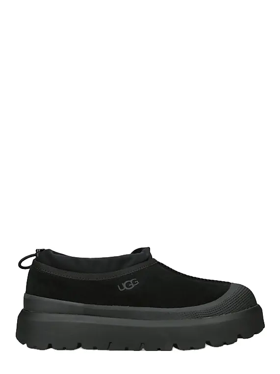 UGG Tasman Weather Suede Slippers - Black