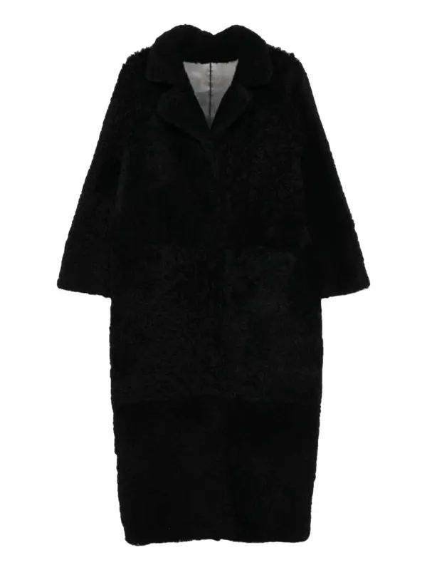 Simonette Ravizza Stoccarda Shearling Coat - Black