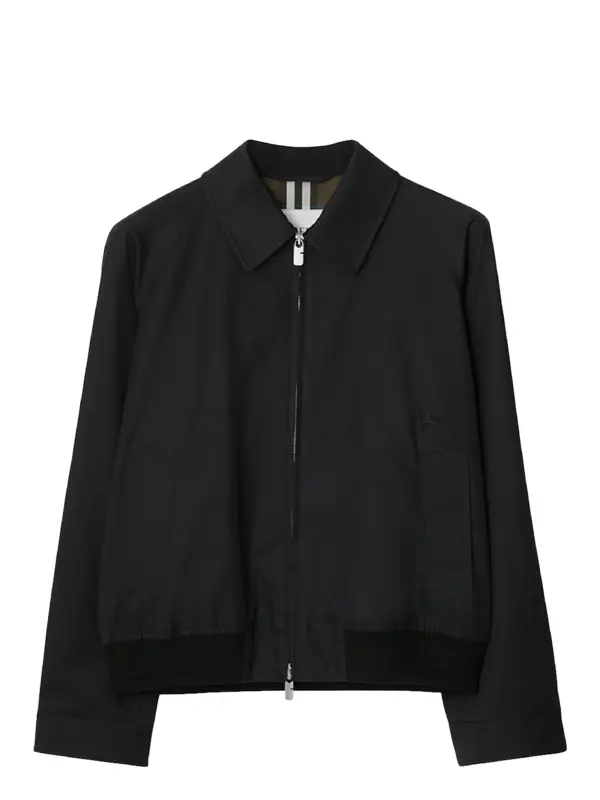 Burberry Twill Harrington Jacket - Black