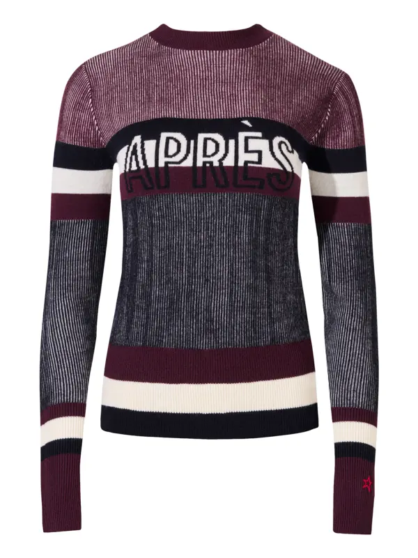 Perfect Moment Evie Merino Wool Sweater - Burgundy