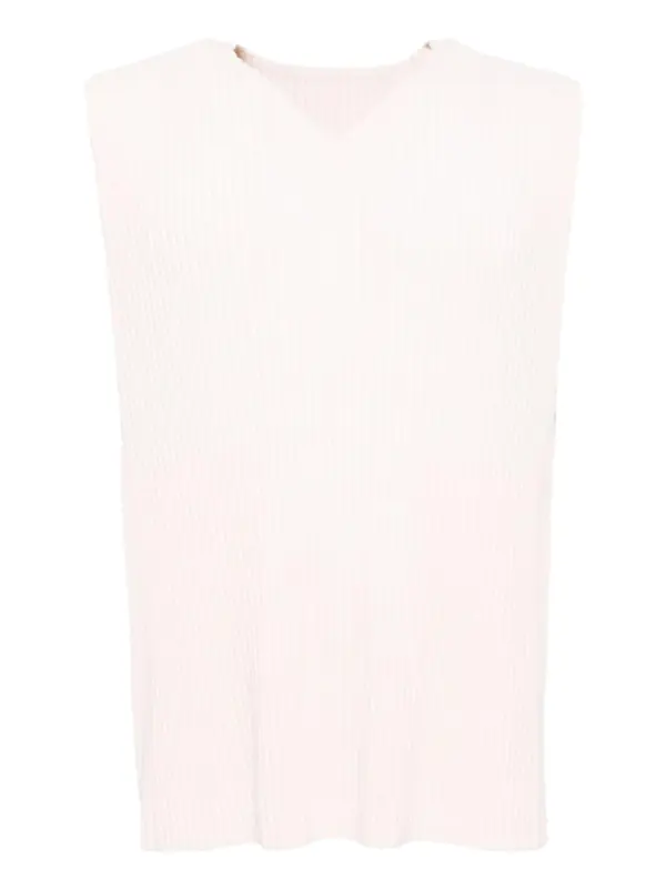 Issey Miyake August Pleated Tank Top - Pink