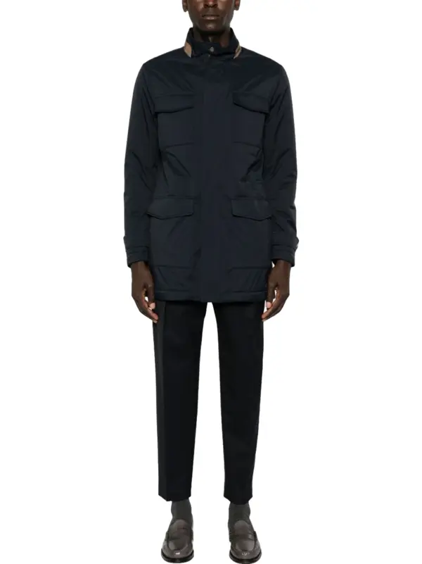 Kiton Lightweight Padded Jacket - Blue