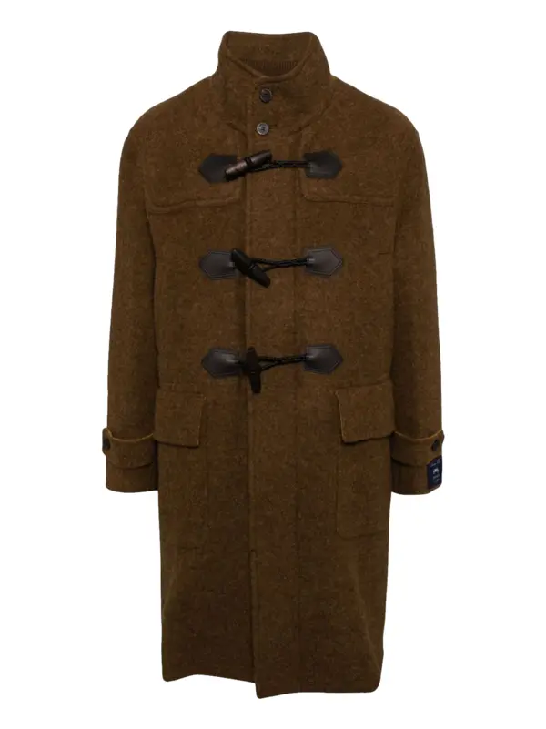MAN ON THE BOON. Tweed Duffle Coat - Brown
