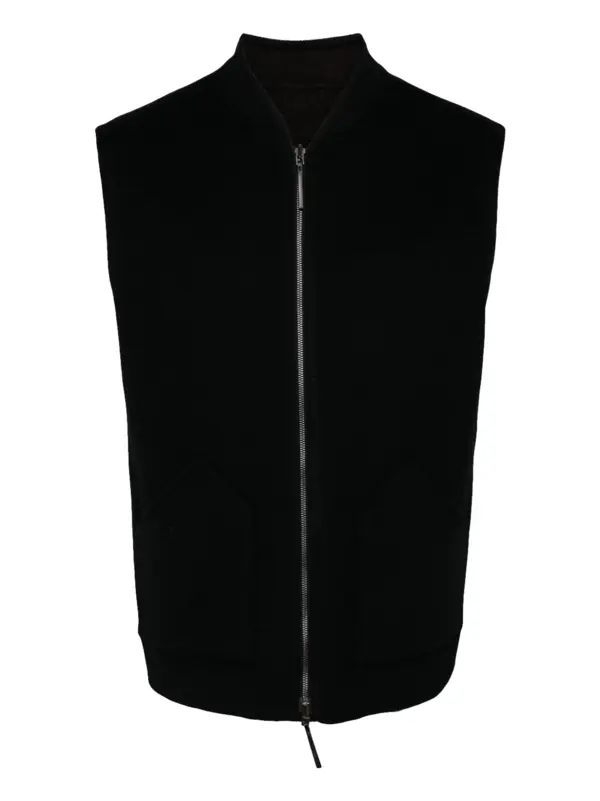 MAN ON THE BOON. Wool-cashmere Blend Vest - Brown