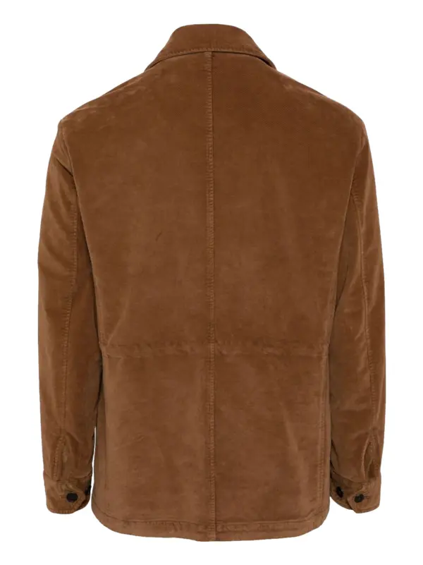MAN ON THE BOON. Moleskin Field Jacket - Brown