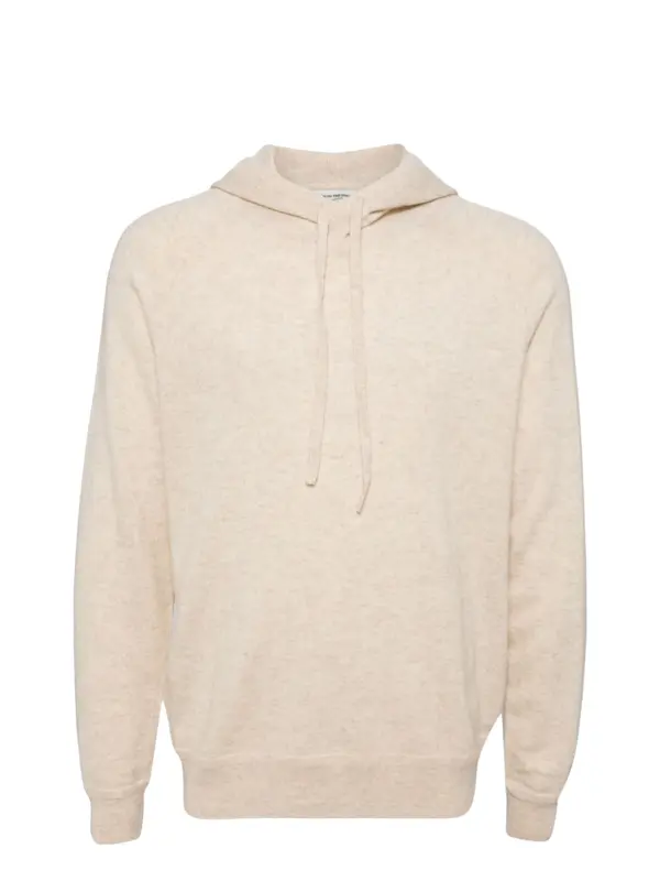 MAN ON THE BOON. Cashmere Long-sleeved Hoodie - Neutrals