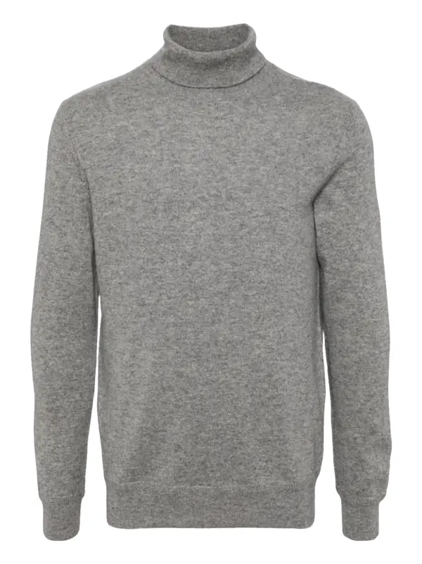 MAN ON THE BOON. Turtleneck Pullover - Grey
