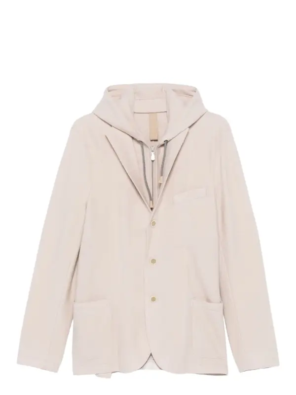 Eleventy Detachable-panel Blazer - Neutrals