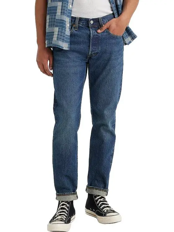 LEVI'S 501® Slim Taper Selvedge Jeans - Blast Of Blue Selvedge
