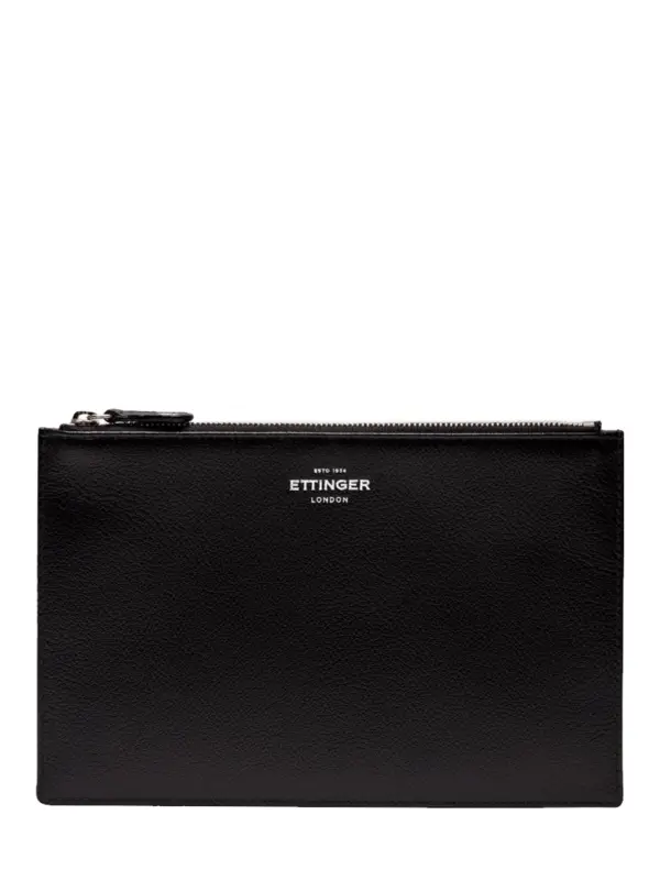 ETTINGER Leather Capra Travel Pouch - Black