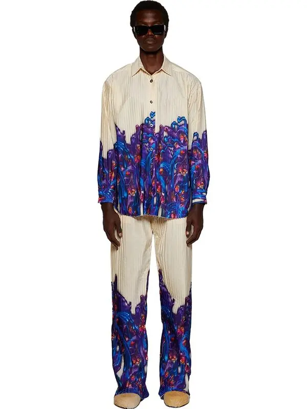 CASELLA MEYER Pleated Trousers - Multicolor