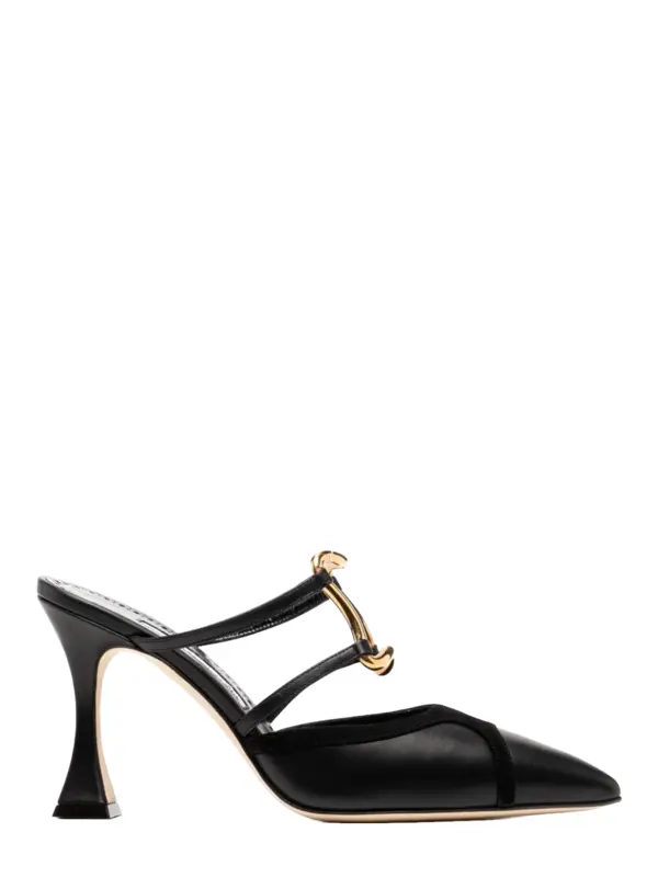 Manolo Blahnik 90mm Tituta Mules - Black