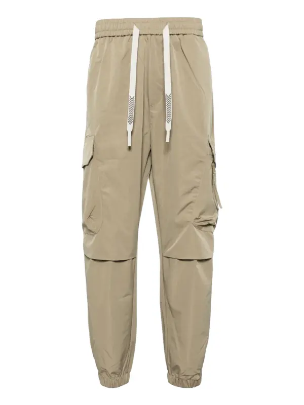 GROUND ZERO Crinkled Cargo Pants - Brown