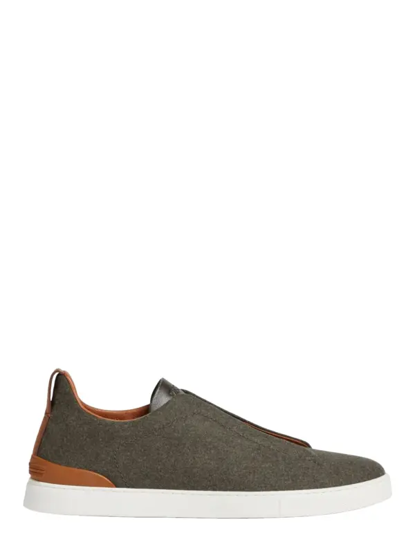 Zegna Triple Stitch Sneakers - Green