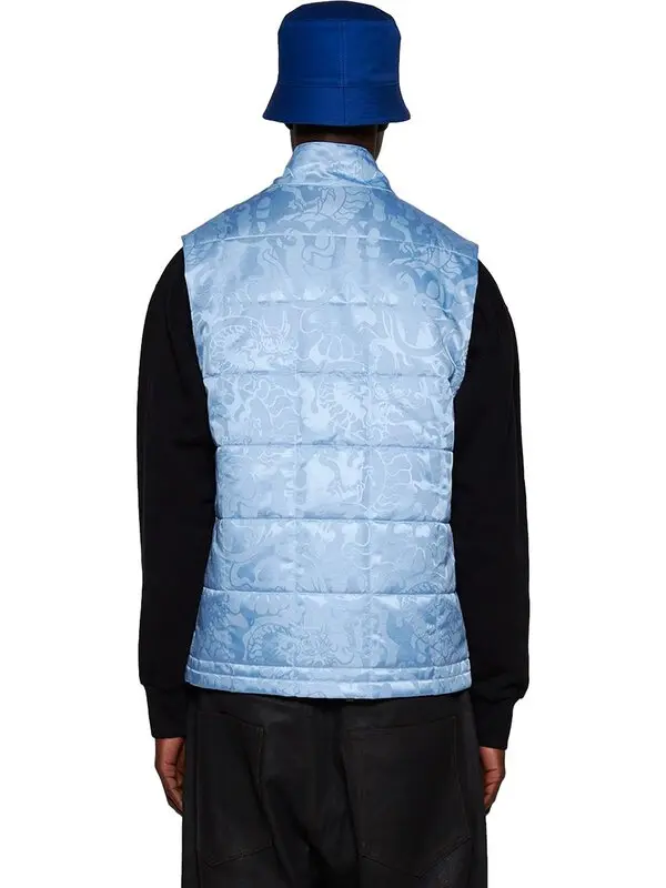 CASELLA MEYER Heaven Print Padded Vest - Blue