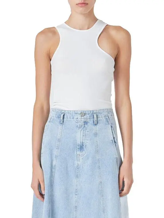 GREY LAB Rib Tank - White