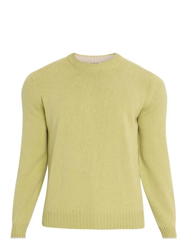 Fioroni Cashmere Crewneck Sweater - Verde Pastello