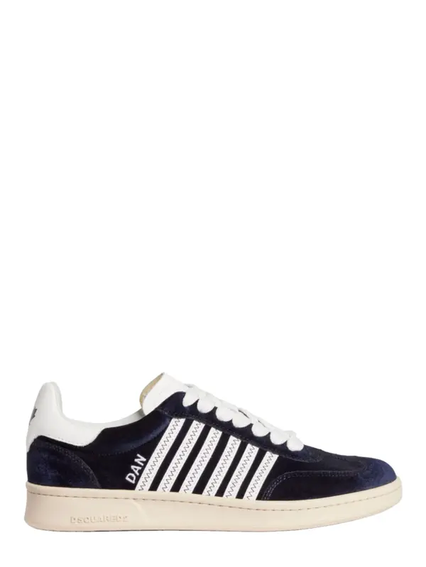 Dsquared2 Boxer Velvet Low-top Sneakers - Blue