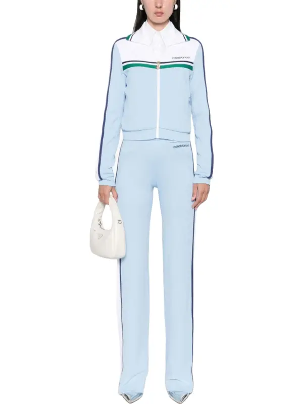 Casablanca Piqué Track Jacket - Blue