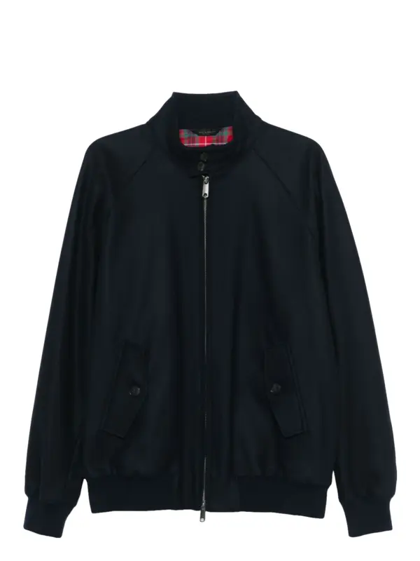 BARACUTA G9 Melton Bomber Jacket - Blue