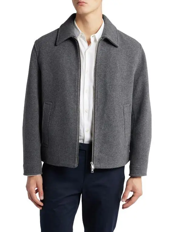 Theory Milo Loft Wool Blend Jacket - Dk Psl Mln