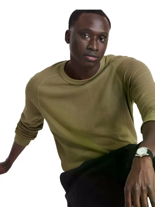 Madewell Long-sleeve Thermal Tee - Cargo