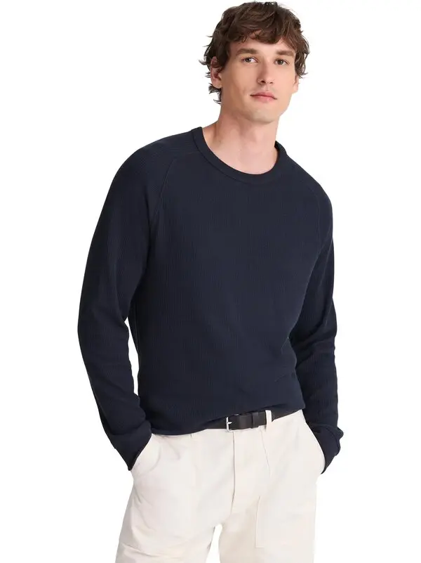 Madewell Long-sleeve Thermal Tee - Obsidian Blue