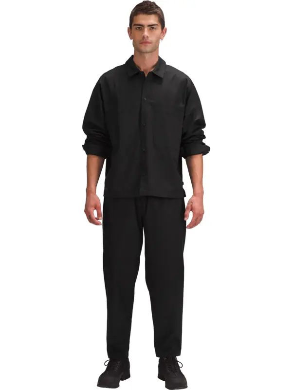 Lululemon Lab Jacquard Relaxed-tapered Pant 27"l - Leopardo Jacquard Med Black