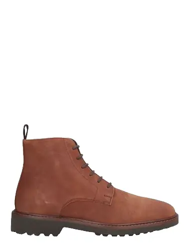 Geox Tan Leather Ankle Boots - Brown