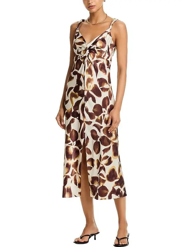 Rails Viviana Twisted Midi Dress - Espresso Lily