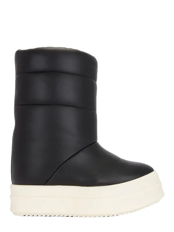 Rick Owens Mega Bumper Lunar Boots - Black  Milk  & Milk