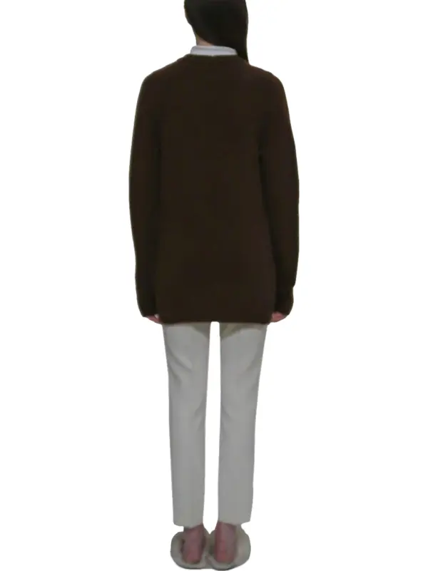 Rosetta Getty Open-front Cardigan - Brown