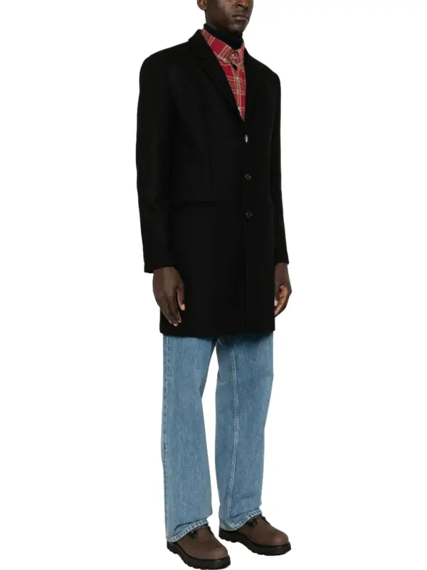 DONDUP Single-breasted Coat - Black