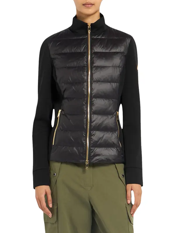 Moose Knuckles Naomi Hybrid Puffer Jacket - Black