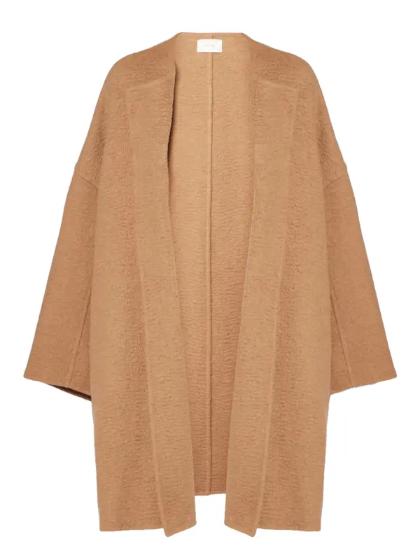 THE ROW Verlain Wool Long Jacket - Brown