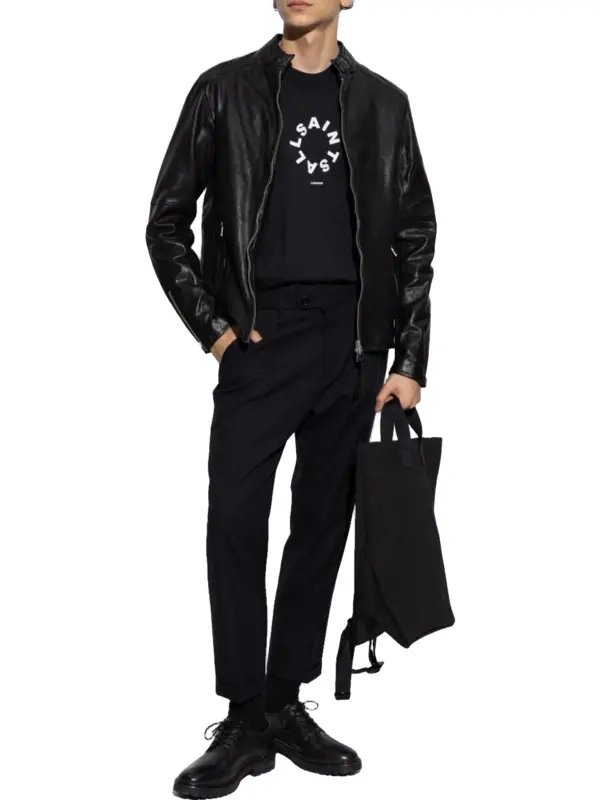 All Saints Cora Leather Jacket - Black