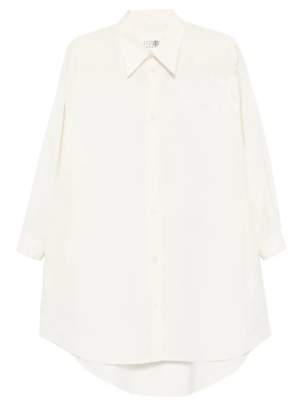 MAISON MARGIELA Poplin Shirt Dress - White