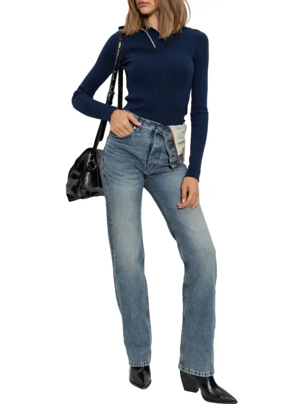 Y/project Ribbed Top - Blue