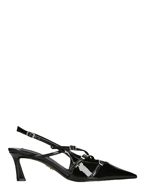 Steve Madden Liana Multi-strap Slingbacks - Black