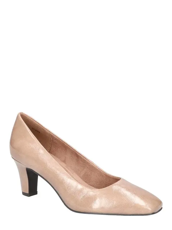 EASY WORKS BY EASY STREET Poet Pump - Natural Crinkled Patent